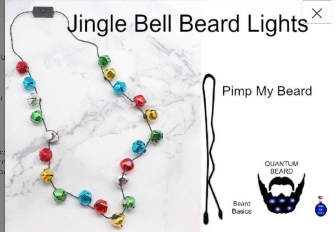 Beard Lights, Beard Bells, Beard Fairy Lights, Nano Beard Lights, Beard ...