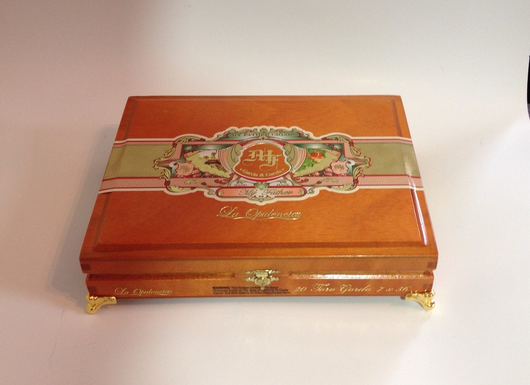 Men's Cigar Box Jewelry Box Wooden Humidor Wood Cigar Box Trinket Box ...