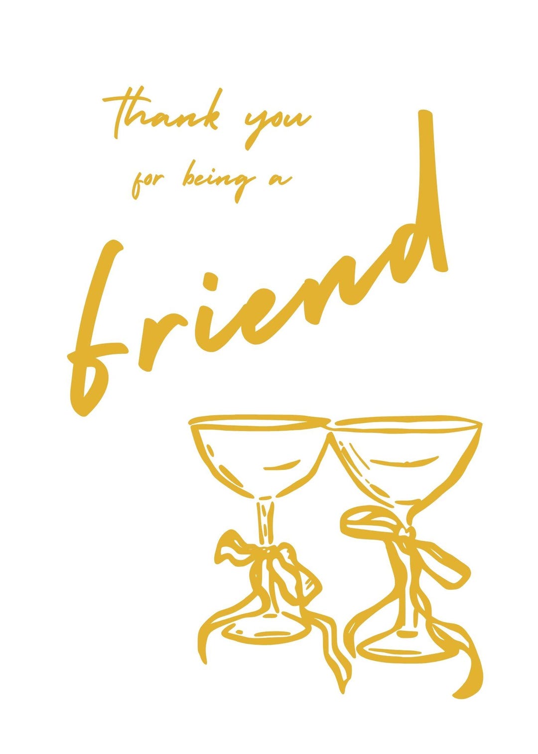 Printable Golden Girls Friend Card 5x7" - Etsy