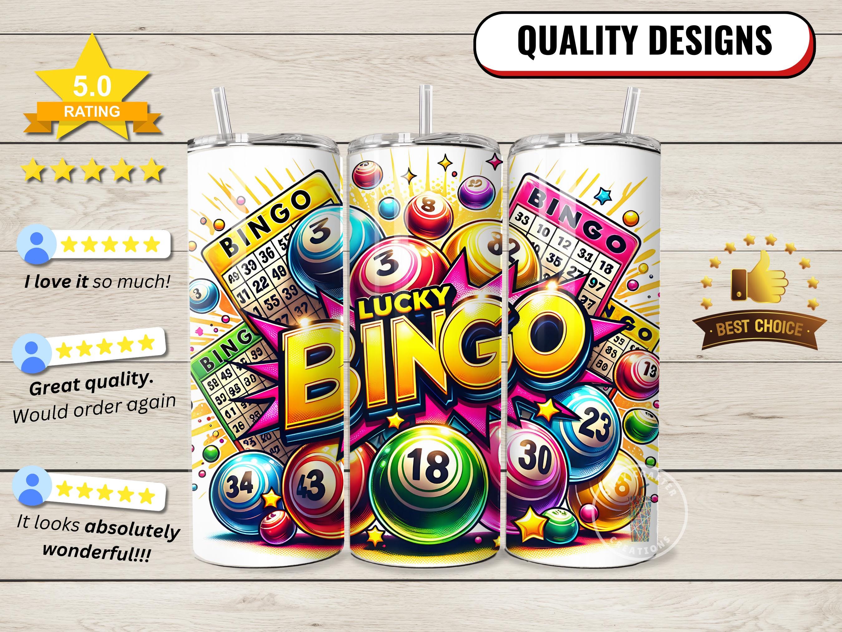 Bingo Tumbler Wrap 20 Oz: Funny Bingo Lover Design (digital Download ...