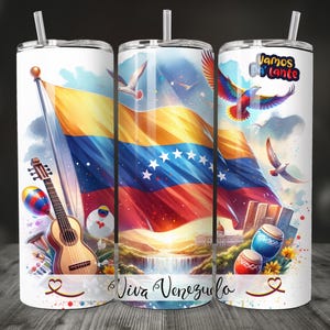 Venezuela Flag Tumbler Wrap Bundle: 20oz Sublimation Design (PNG ...
