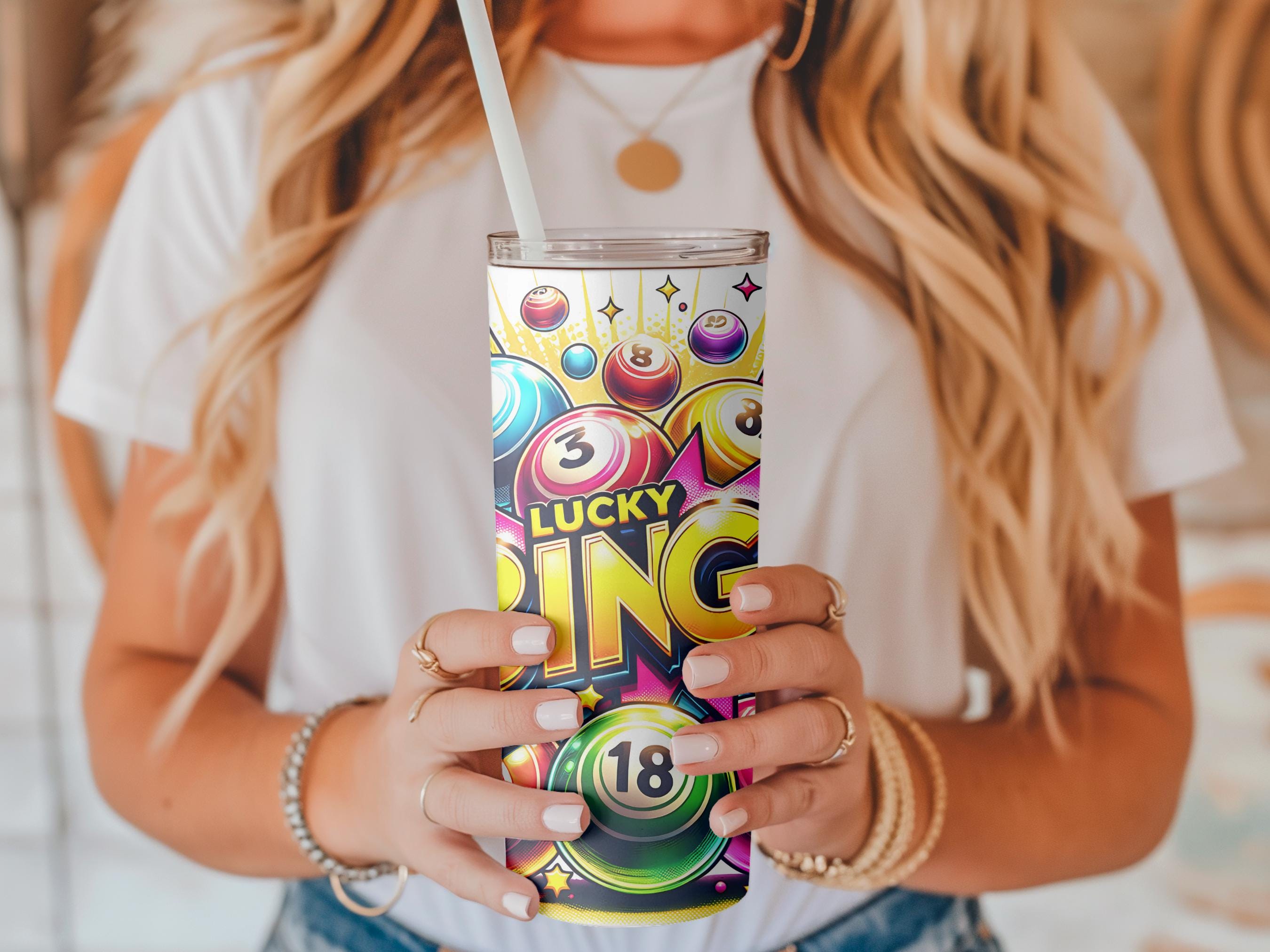 Bingo Tumbler Wrap 20 Oz: Funny Bingo Lover Design (digital Download ...