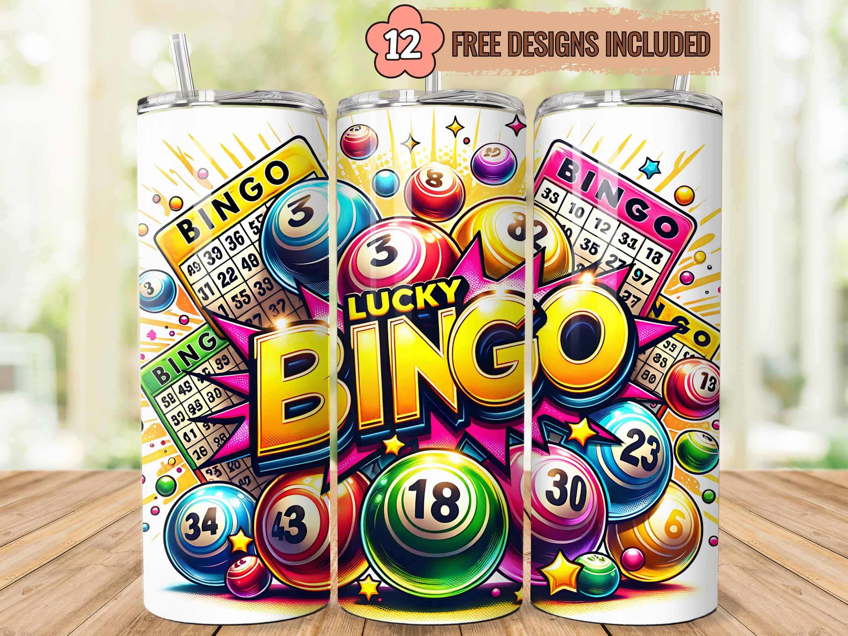 Bingo Tumbler Wrap 20 Oz: Funny Bingo Lover Design (digital Download ...