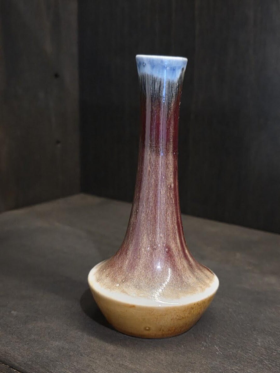 Vintage Bermuda Pottery Handmade Bud Vase Glaze MCM 5.5" - Etsy
