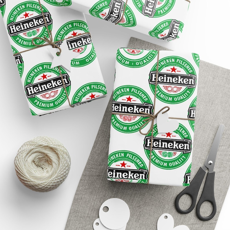 Heineken Beer Wrapping Paper - Etsy