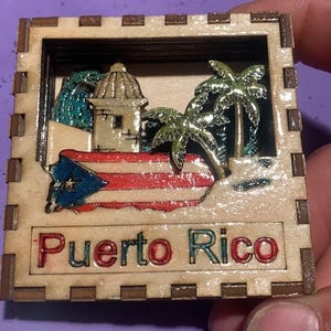 Hand Crafted Puerto Rico- Magnet - Etsy