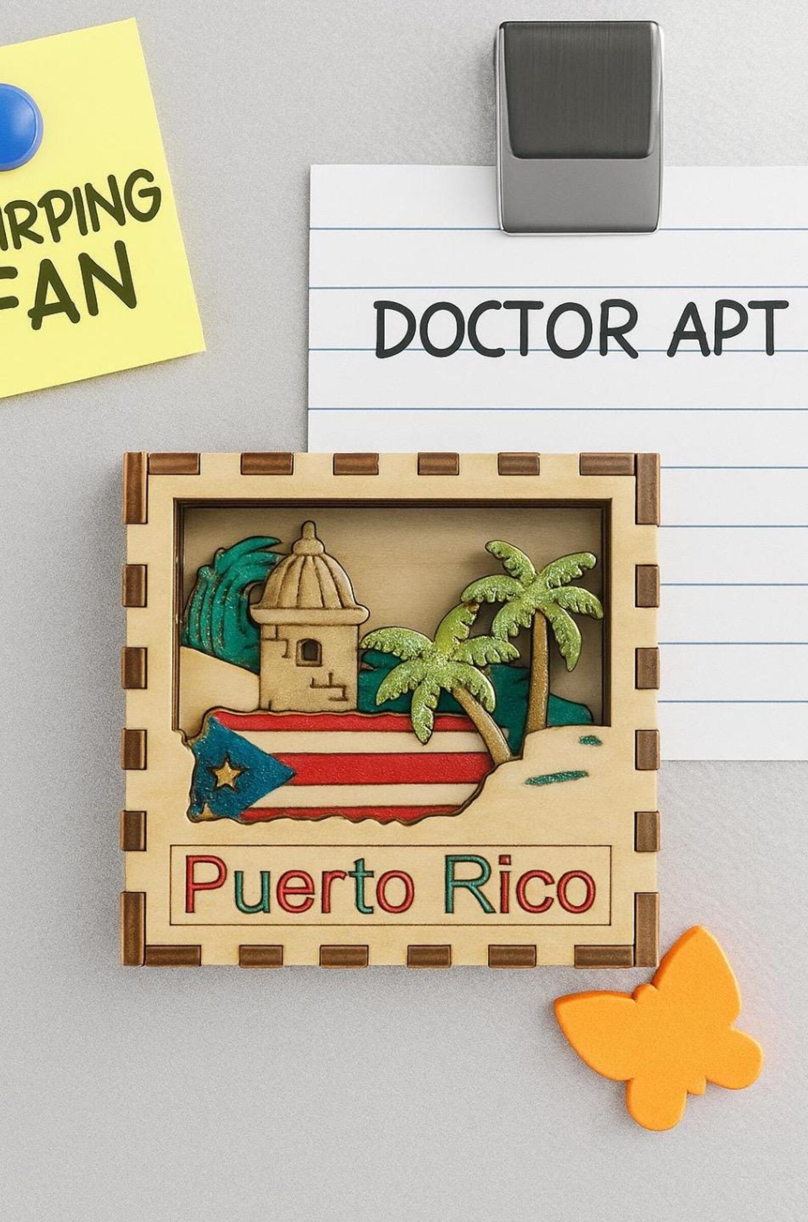 Hand Crafted Puerto Rico- Magnet - Etsy