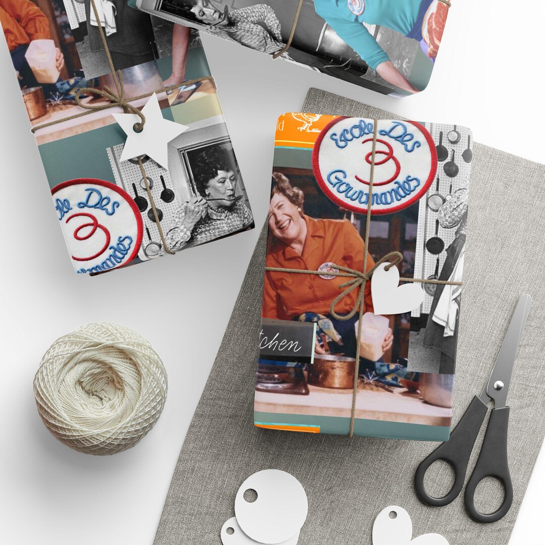 Julia Child Wrapping Paper – Retro French Chef Gift Wrap - Etsy