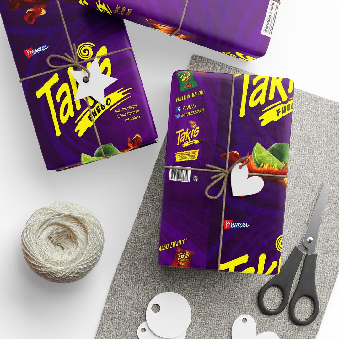 Takis Chips Wrapping Paper - Etsy