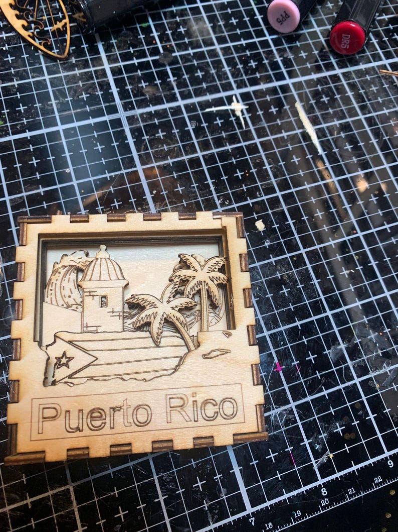 Hand Crafted Puerto Rico- Magnet - Etsy