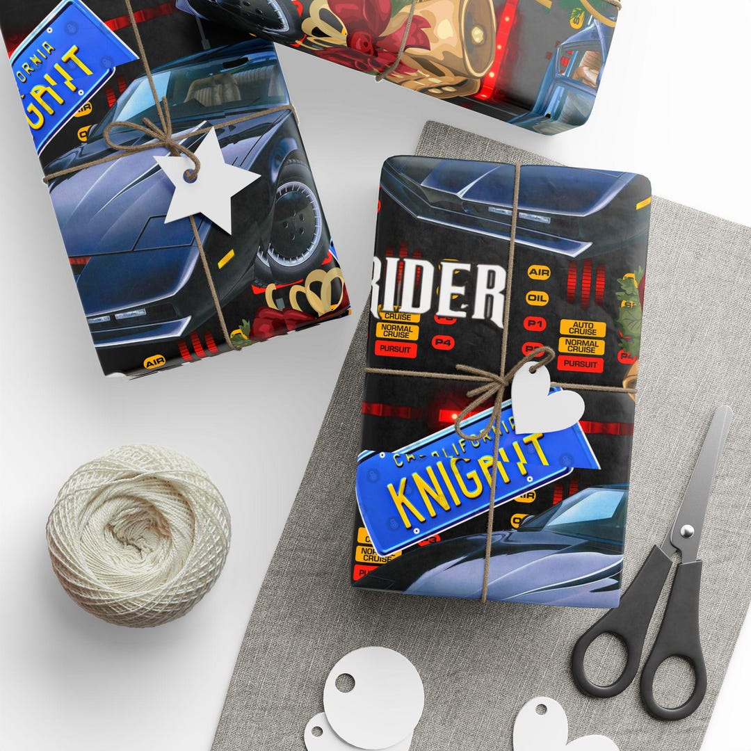 Knight Rider Wrapping Paper – 80s TV Show Gift Wrap - Etsy