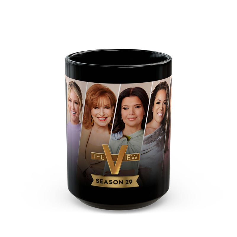 The View Black Mug - Etsy