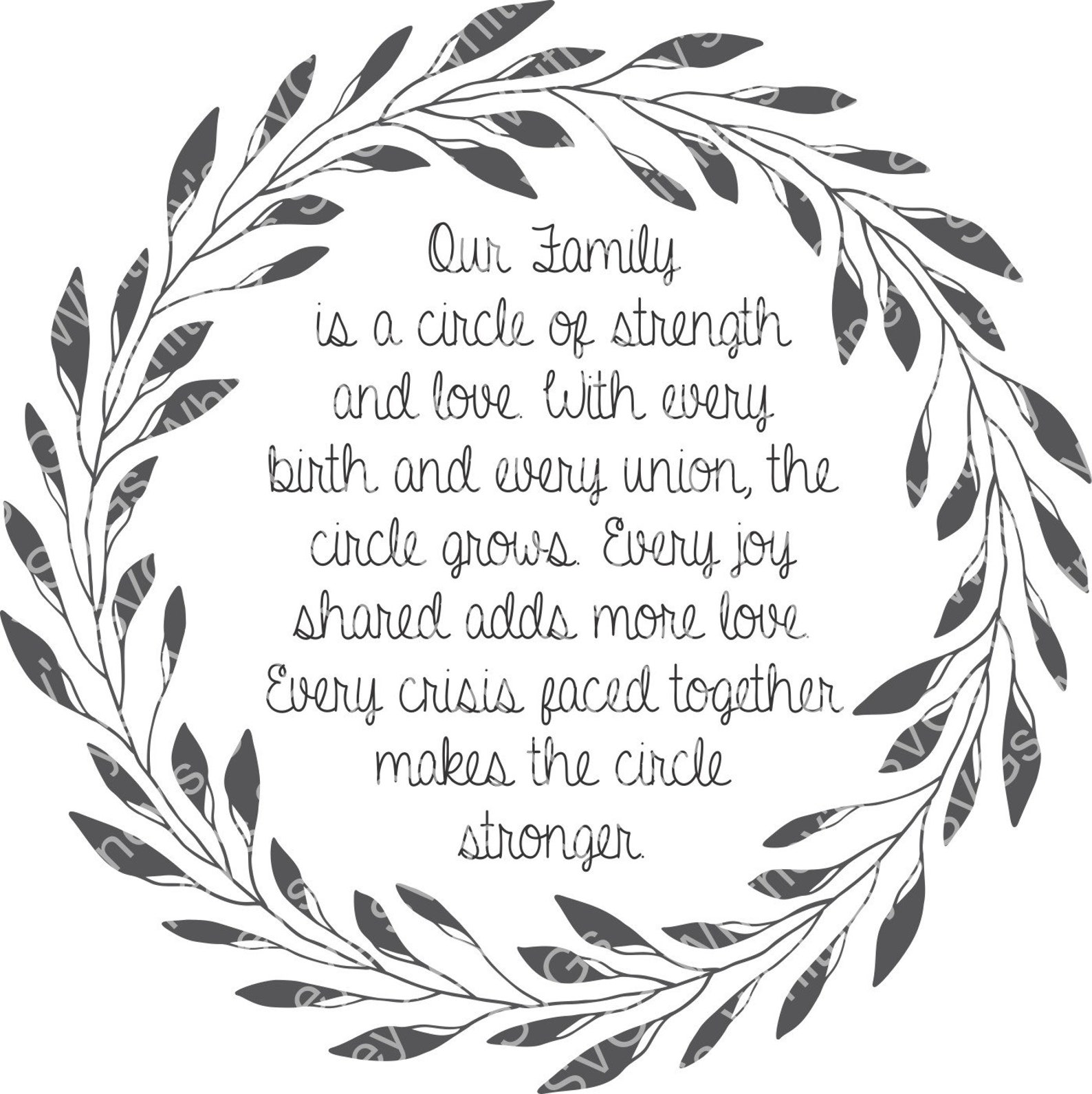 Our Family is a Circle of Strength and Love With Every Birth and Every ...