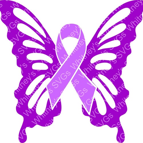Lupus Awareness Butterfly now With 2 Layers SVG DXF Cutting - Etsy