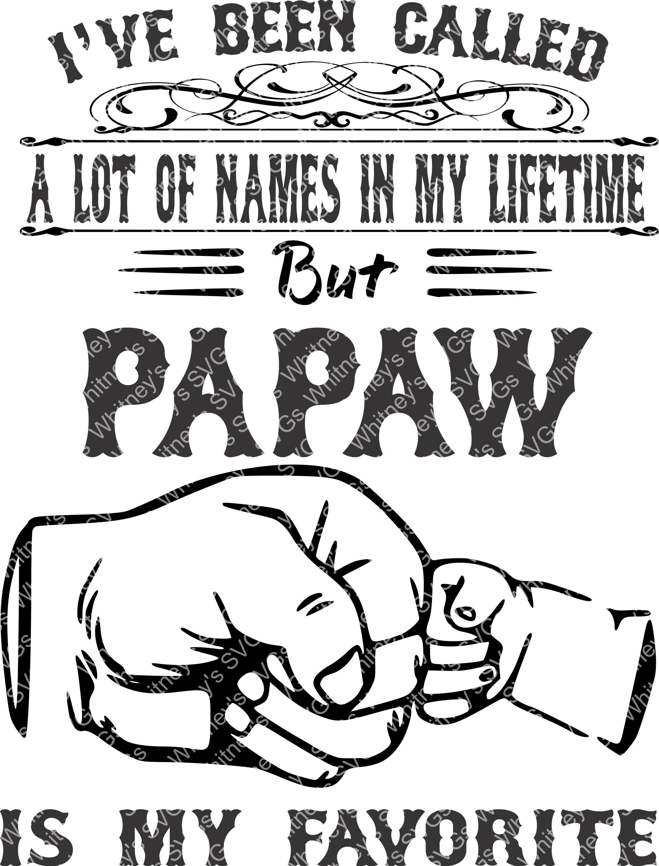 I've Been Called A Lot of Names in My Lifetime But Papaw | Etsy