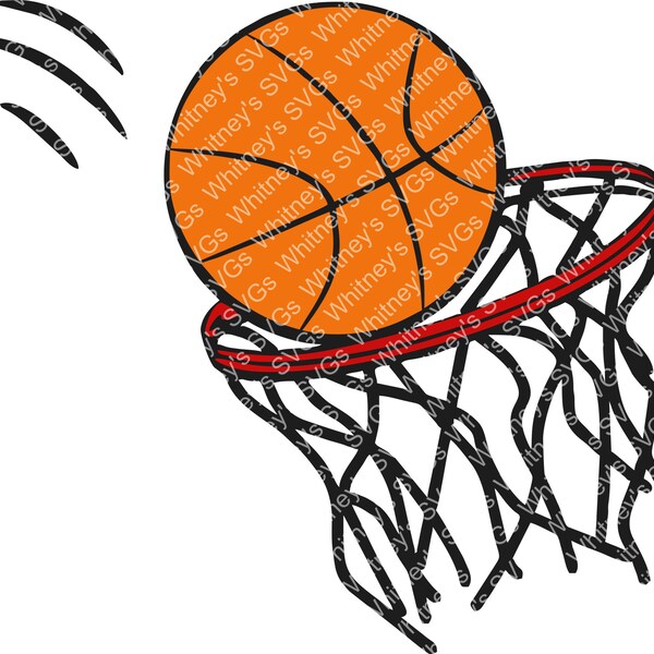 Basketball Net Svg - Etsy