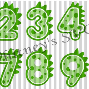 Dinosaur Number Collections Numbers 0-9 SVG DXF Cutting File - Etsy