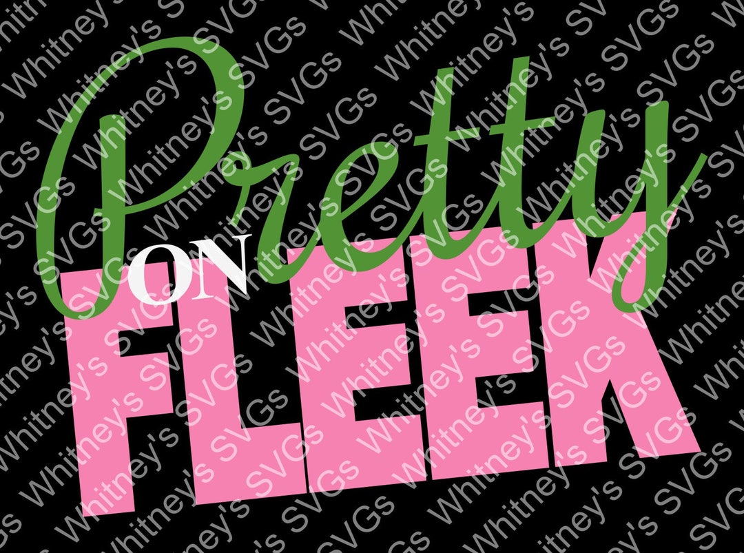 Pretty on Fleek SVG DXF Cutting File - Etsy