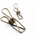Vintage Bronze Skeleton Paper Clips, 3 Sizes - Hollow Wire Binder Paper ...