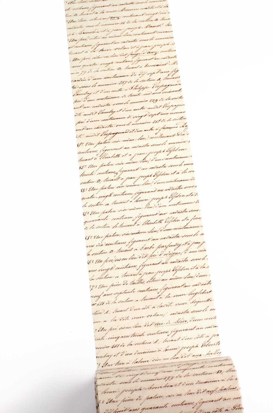 French Script Text Washi Tape *SHOP EXCLUSIVE* Vintage Handwriting Old ...