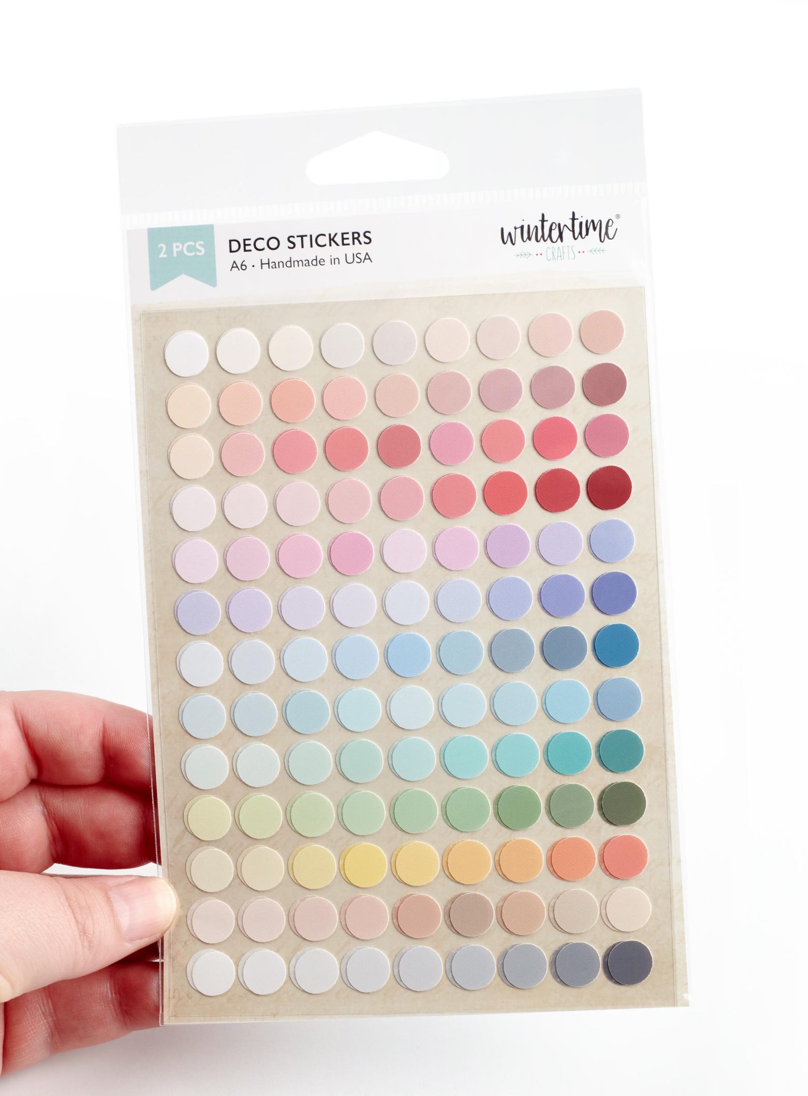 Pastel Rainbow Colored Dot Stickers, 2 Sheets A6 *SHOP EXCLUSIVE ...
