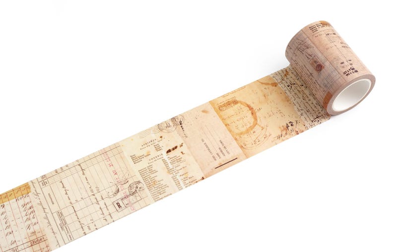 Ephemera Washi Tape *SHOP EXCLUSIVE* Retro Collage Floral Design by ...