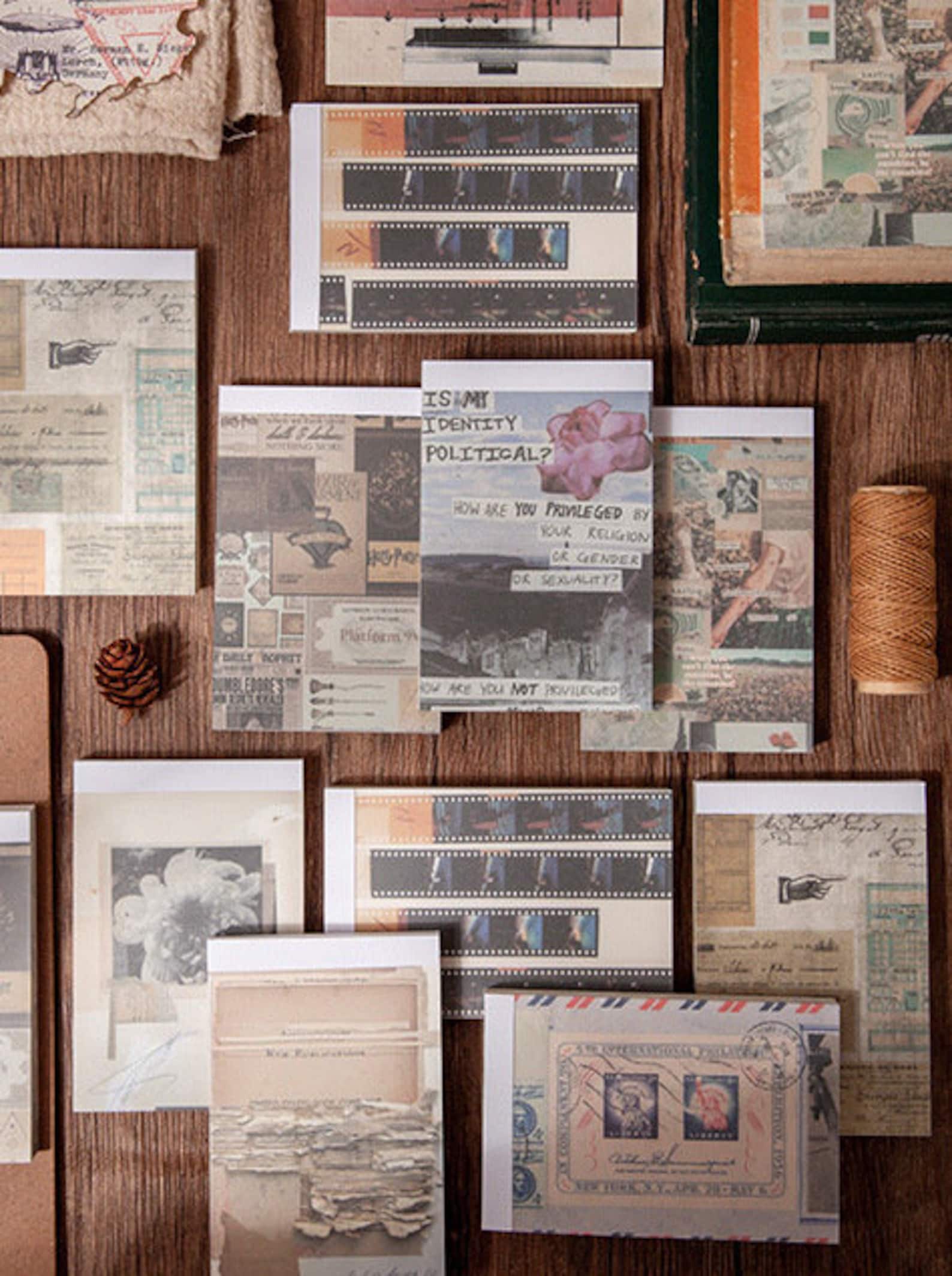 Paper Material Booklet 50 Pages of Collage Style Prints - Etsy