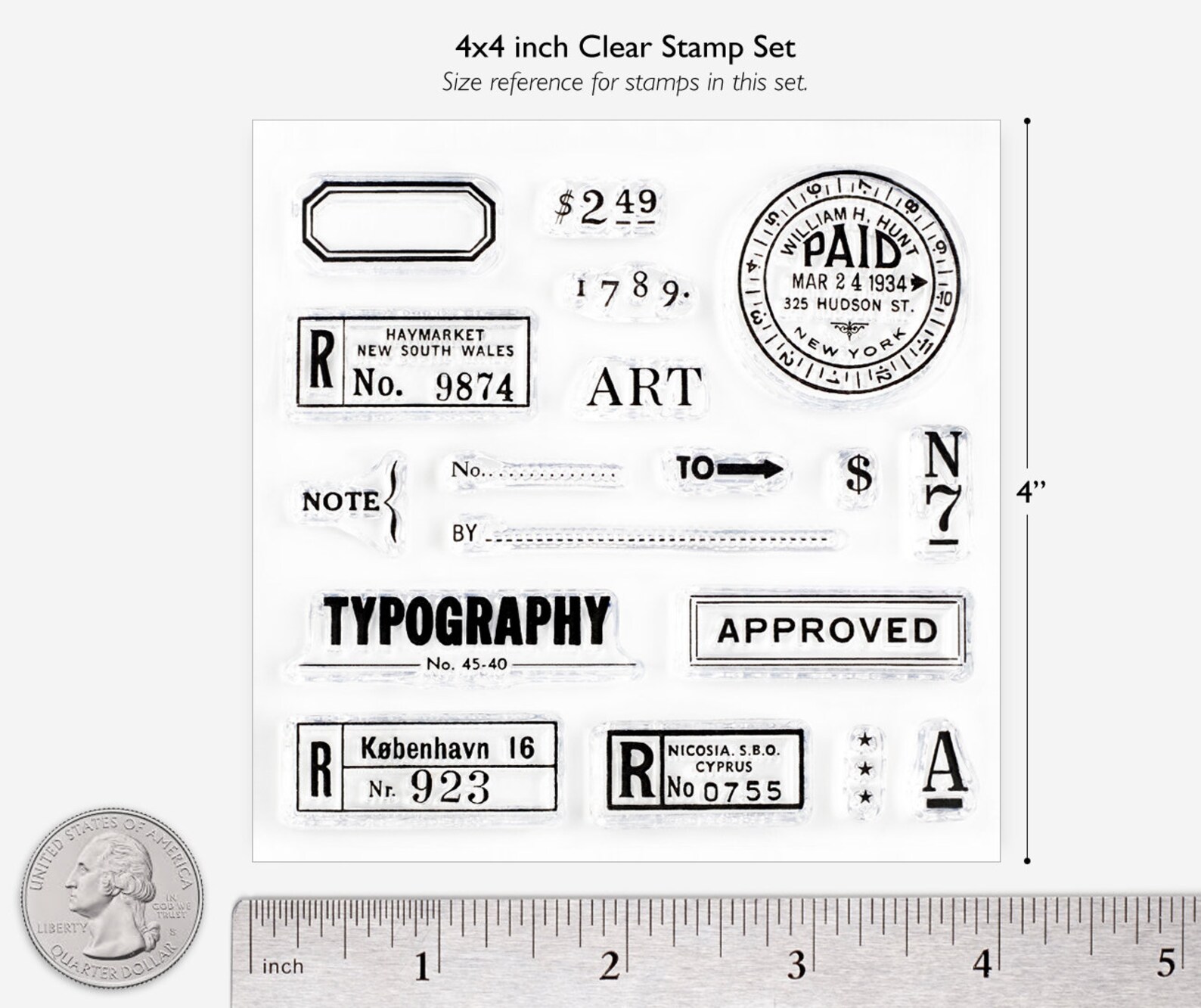 Clear Stamps Typography SHOP EXCLUSIVE for Paper Crafts - Etsy