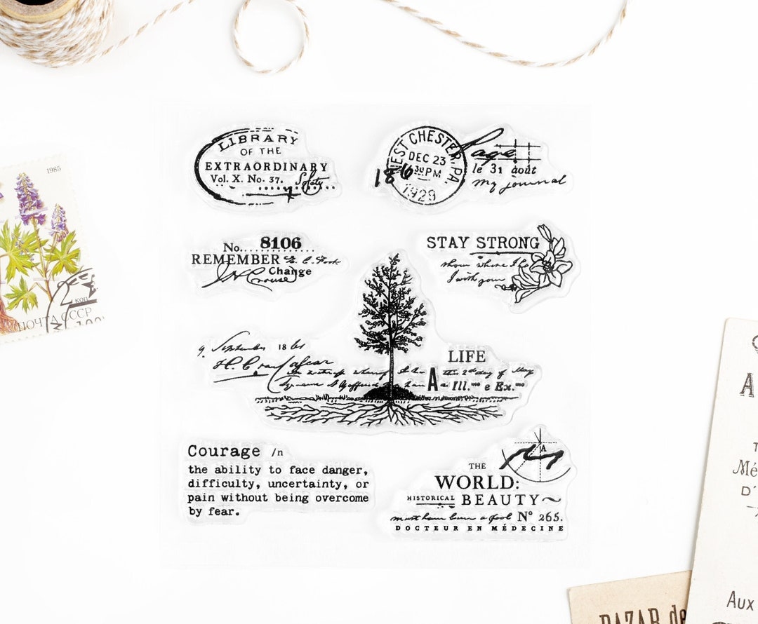 Tree of Life - Clear Stamps, Courage and Life Inspirational Stamp Set ...
