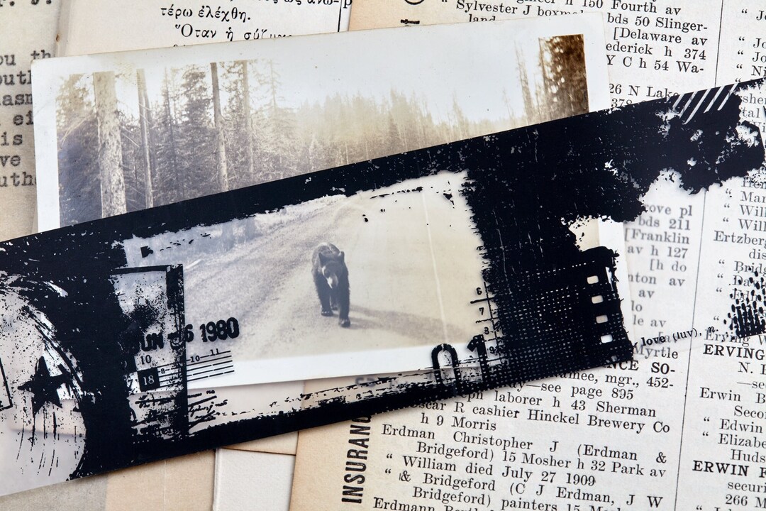 Distressed PET Tape *SHOP EXCLUSIVE* Grunge Effect, Black or White ...