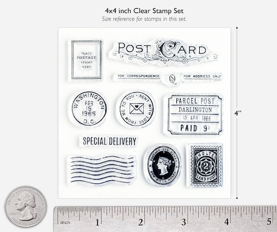 Postcard Postage Stamp Size