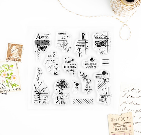 Mini Clear Stamps Tiny Details Photopolymer Stamp Set SHOP - Etsy