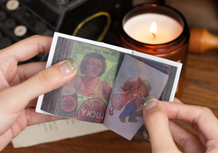 400 Pages Vellum Material Book, Translucent Paper 1.9" X 2.6" - Small ...