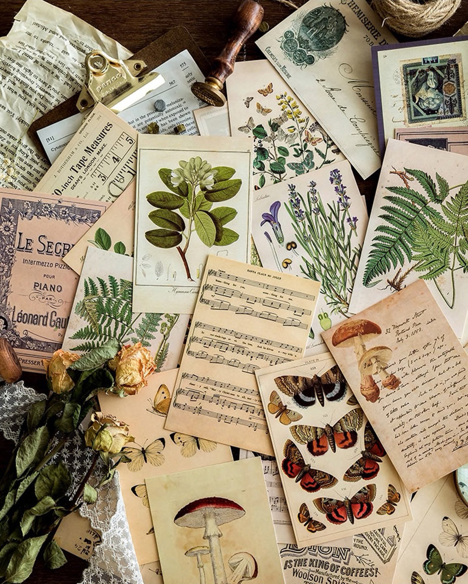 Vintage Style Postcards by Mocard for Scrapbooking Set of 30 Retro ...