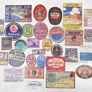 Whoopsie Inventory: Washi Sticker Set With Various Vintage Labels Like ...