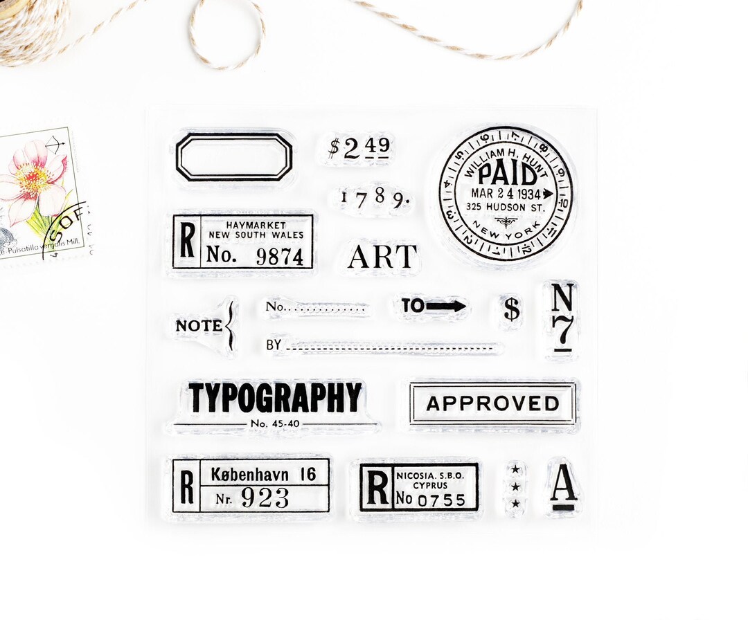 Clear Stamps - Typography *SHOP EXCLUSIVE* for Paper Crafts ...