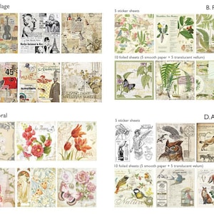 Small Paper Packs - Mixed Papers, Foiled, Vellum, Decorated Paper ...