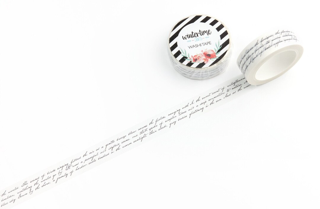 Elegant Writing Washi Tape *SHOP EXCLUSIVE* Masking Tape With Vintage ...