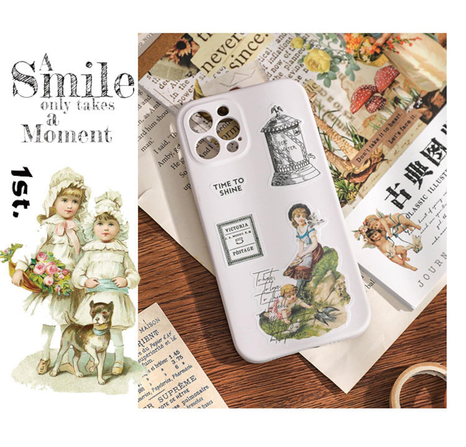 Washi Sticker Book 20 Pages With Hundreds of Pre-cut Vintage - Etsy