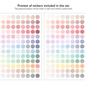 Pastel Rainbow Colored Dot Stickers, 2 Sheets A6 *SHOP EXCLUSIVE ...