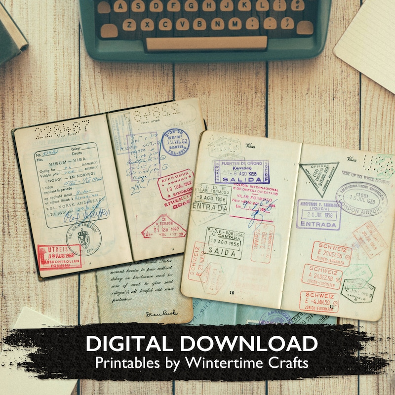 Kids Passport Sticker Book - Etsy