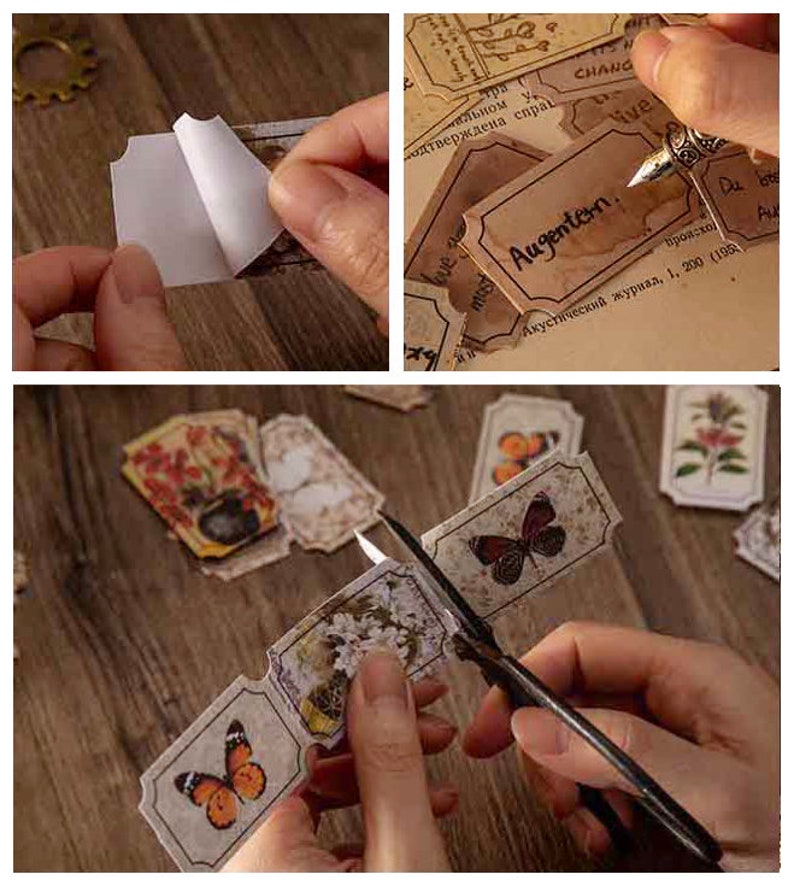 Retro Ticket Sticker Set Vintage Style Decorative Tickets - Etsy