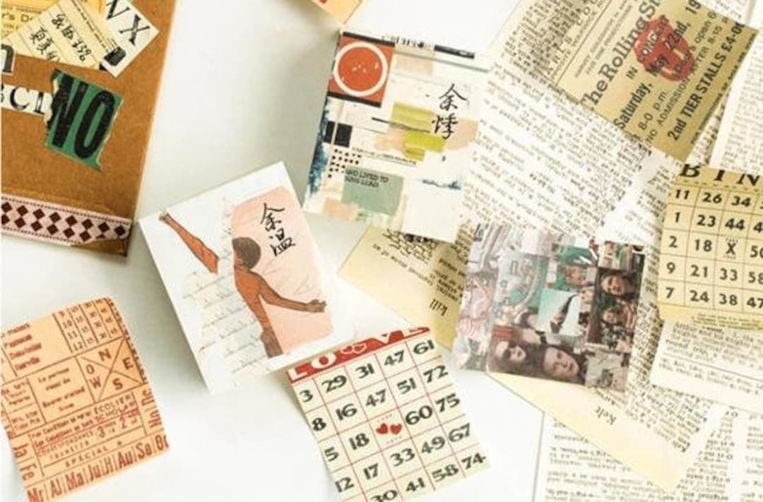 165 Pages MINI Memo Pad, Small Paper Notepad With Vintage Prints for ...