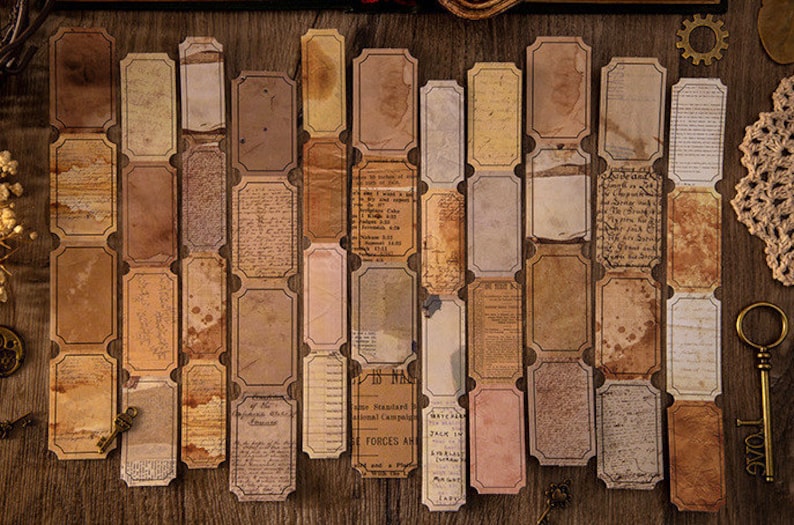 Retro Ticket Sticker Set Vintage Style Decorative Tickets | Etsy