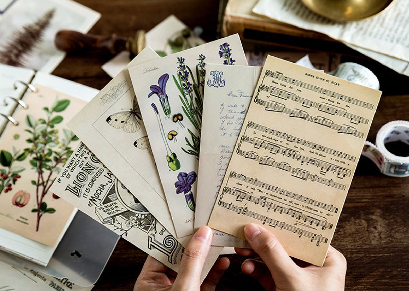 Vintage Style Postcards by Mocard for Scrapbooking Set of 30 Retro ...