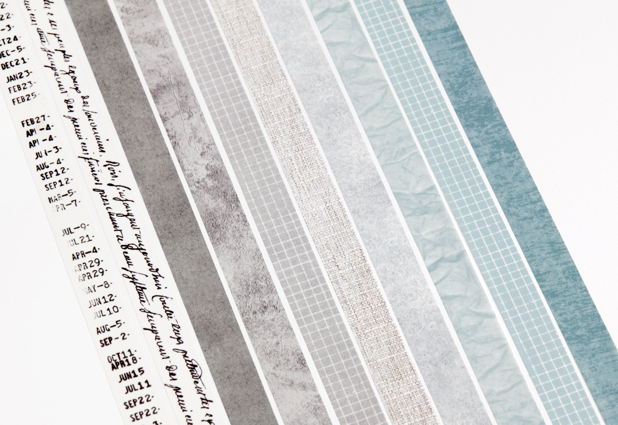 Texture Collection 10 Rolls of Slim Washi Tape SHOP | Etsy