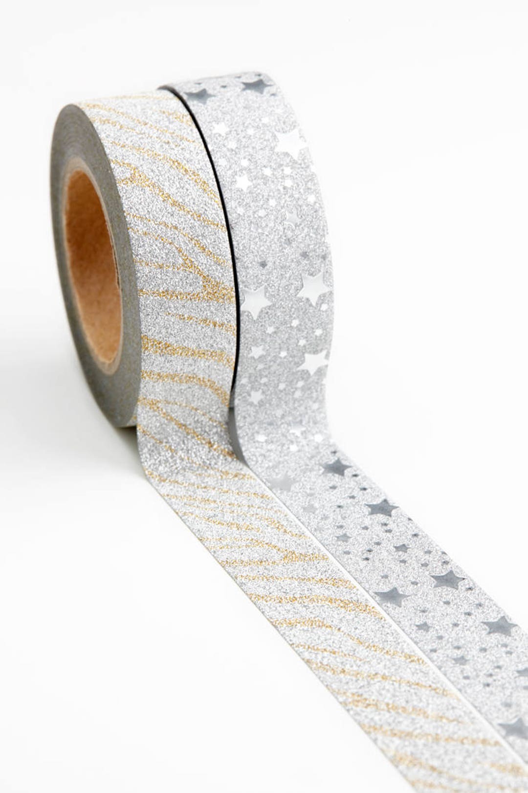 Silver Glitter Washi Tape Masking Tape for Christmas Crafts Scrapbooking Wrapping Journaling Etsy Ireland