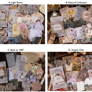 Material Packs by MO•CARD - Vintage Style Paper and Sticker Sets for ...