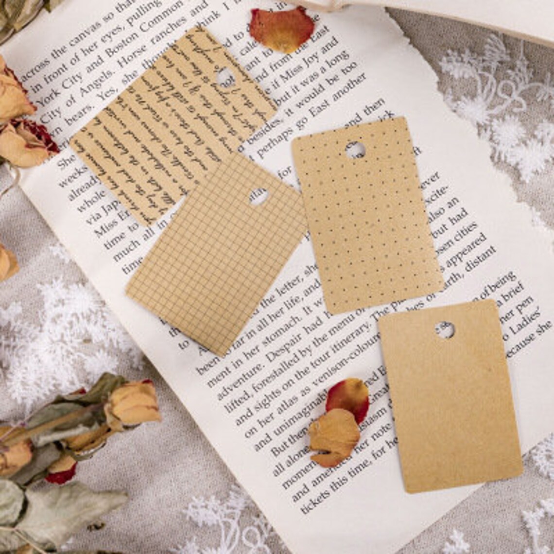 Kraft Paper Tapes - Grid, Dots, Script Masking Tape Roll for Paper ...
