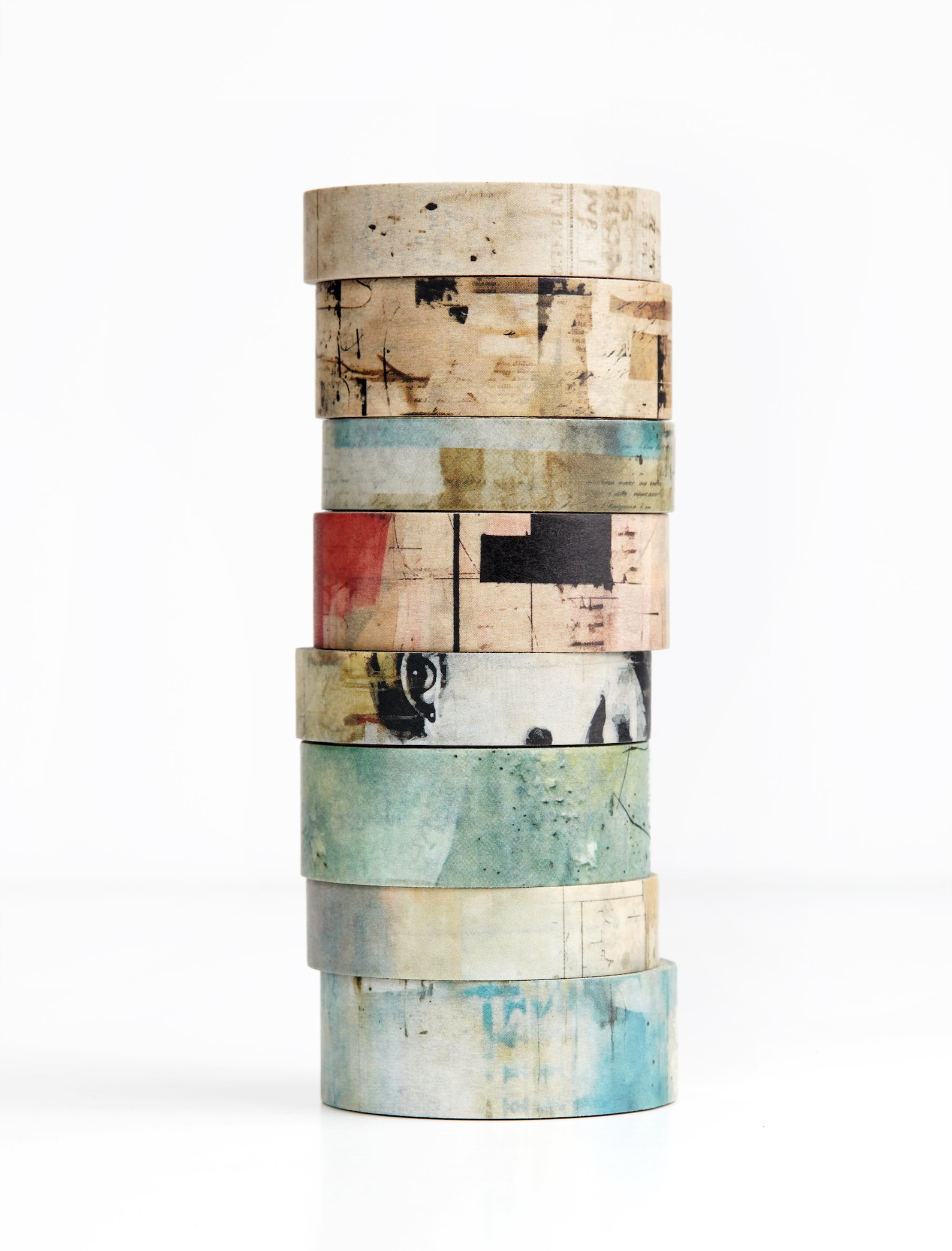 Collage Collection, 8 Rolls of Abstract Washi Tape *SHOP EXCLUSIVE* Set ...